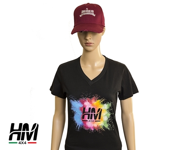 Women's T-shirt - color explosion graphic - HM4X4