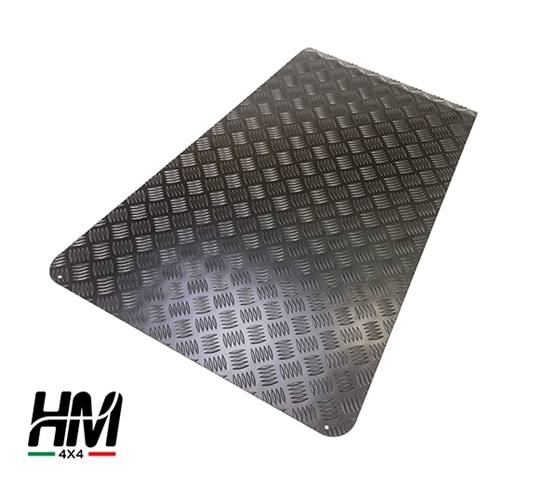 Black bonnet chequer plate Defender - HM4X4