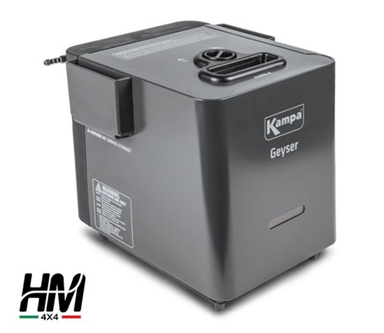 Gas powered hot water system with shower Dometic Geyser - HM4X4