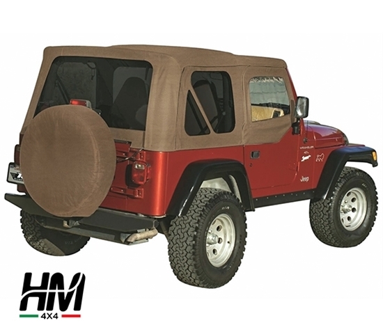Complete soft top with frame Jeep Wrangler TJ - HM4X4