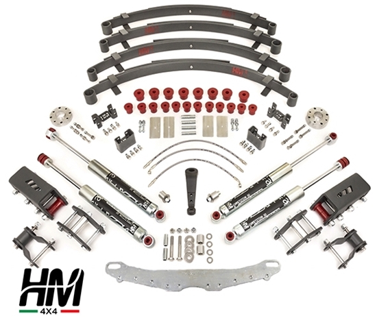Suspension lift kit full trial +10cm shackle reverse Samurai/Sj - HM4X4