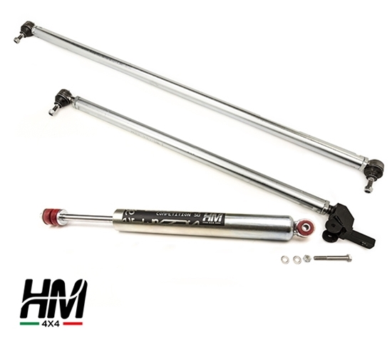 Defender anti shimming reinforced steering system - HM4X4